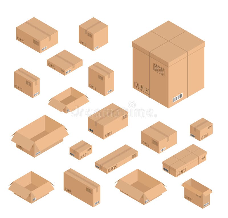 Isometric Boxes Stock Illustrations – 6,273 Isometric Boxes Stock ...