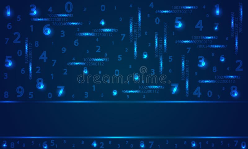 Dark Blue Numbers Background Texture Stock Illustrations – 634 Dark ...