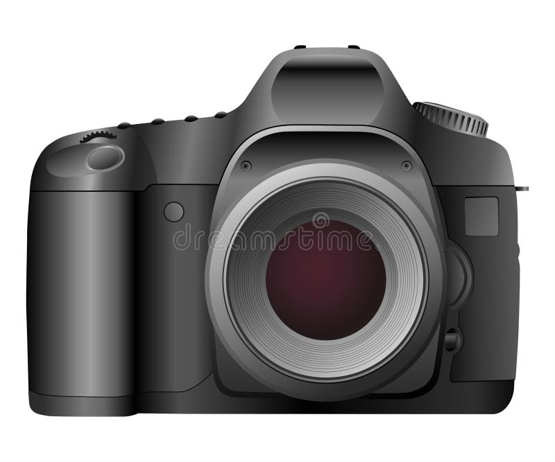 Vector Digital Camera stock vector. Illustration of black - 1996115