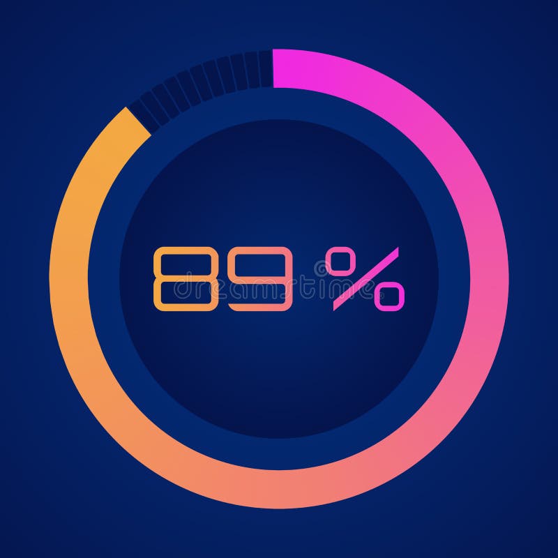 89 percent stock vector. Illustration of infographic - 179954276