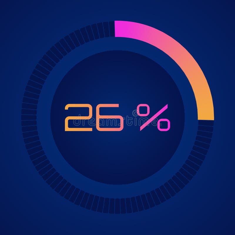26 percent diagrams stock vector. Illustration of plan - 181813333