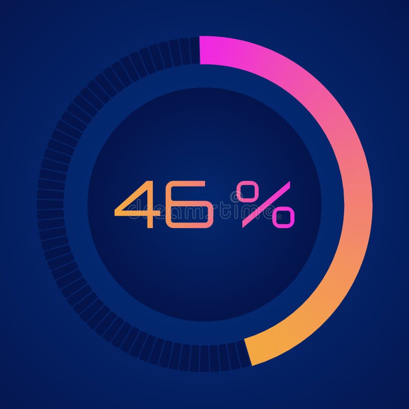 46 percent diagrams stock vector. Illustration of element - 184195243