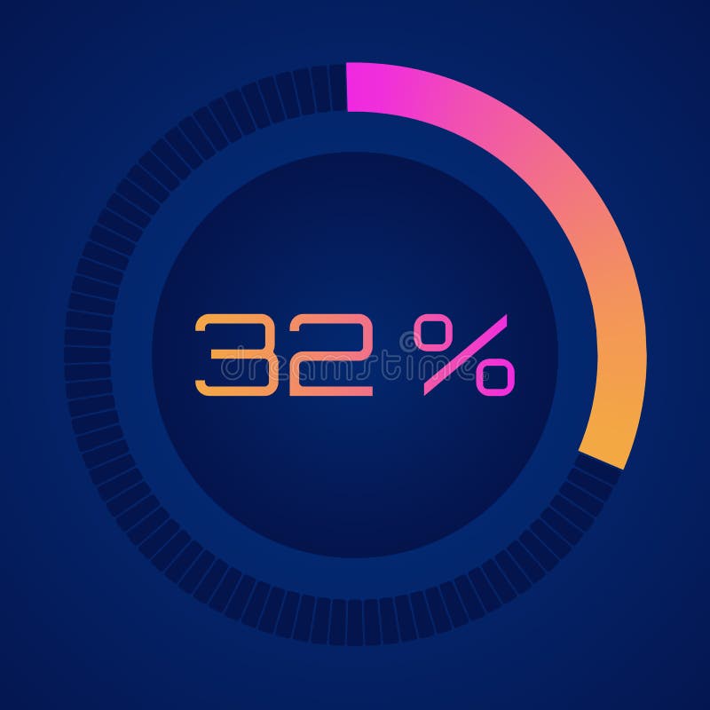 32 percent diagram stock vector. Illustration of business - 184197595