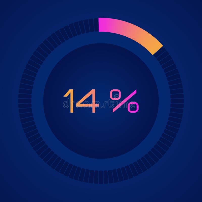 14 percent diagrams stock vector. Illustration of management - 184197976