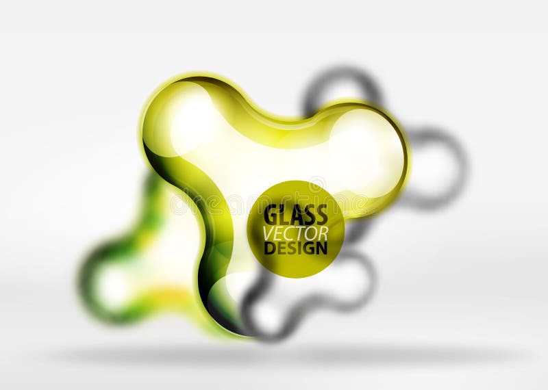 Vector Digital 3d Space Bubble, Glass and Metallic Effects Stock Vector ...