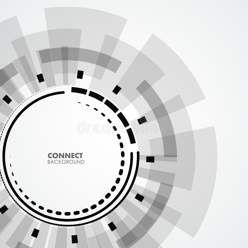 Vector Digital Element Futuristic. Technology Circle Design Connect ...