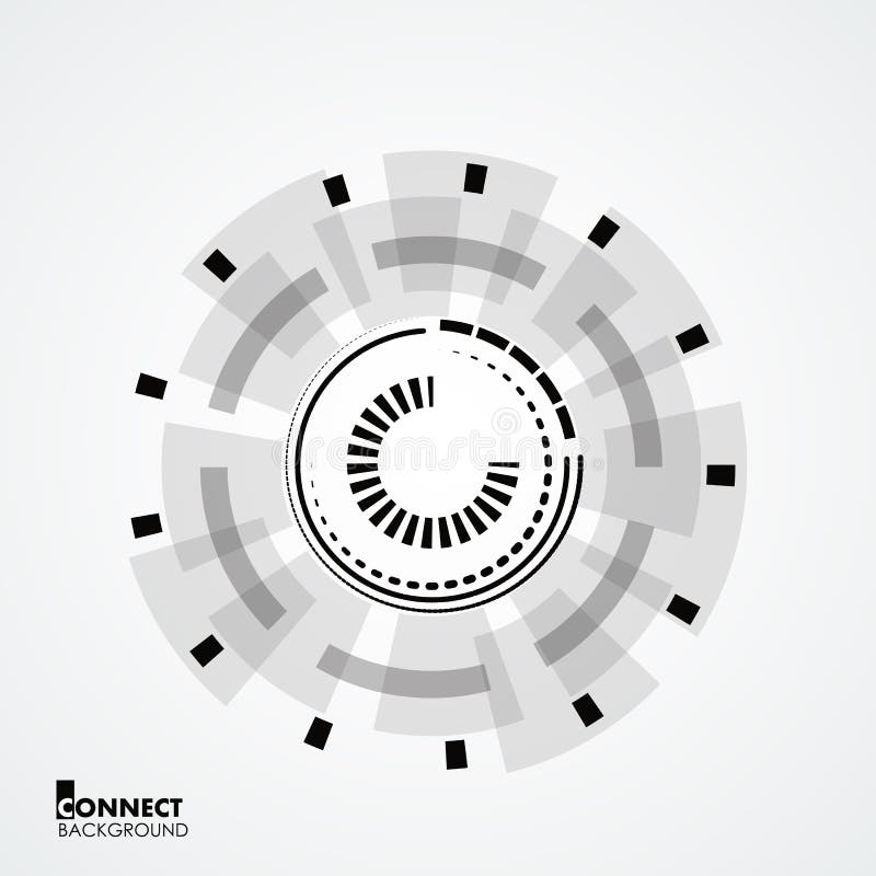 Vector Digital Element Futuristic. Technology Circle Design Connect ...
