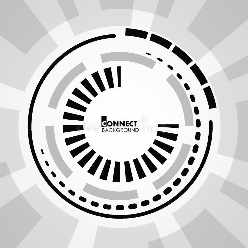 Vector Digital Element Futuristic. Technology Circle Design Connect ...