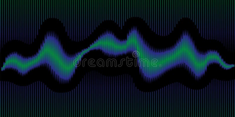 Vector Digital EQ Music Equalizer. Sound Wave Design Element. Speaking ...