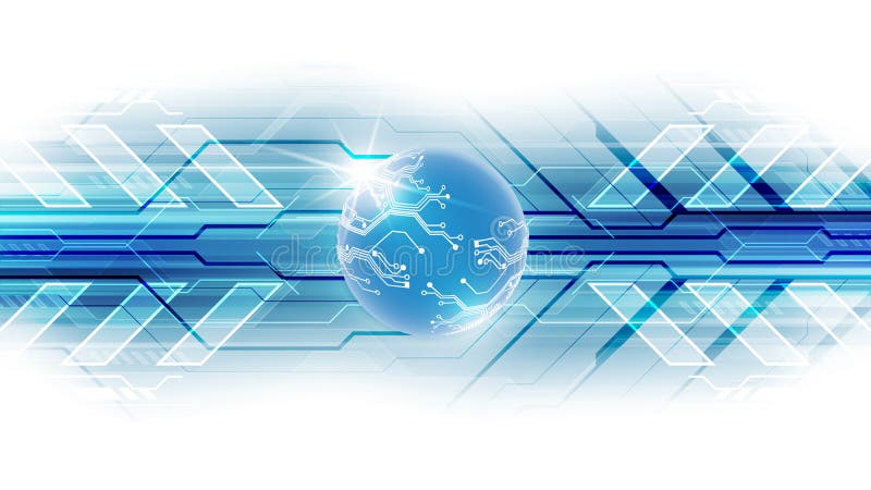 Vector Digital Global Technology Concept, Abstract Background ...