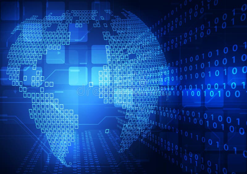 Vector Digital Global Technology Concept, Abstract Background Stock ...