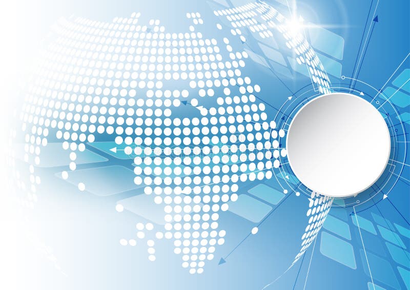 Vector Digital Global Technology Concept, Abstract Background Stock ...
