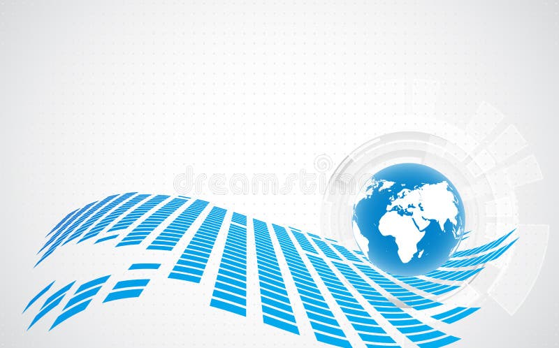 Vector Digital Global Technology Concept, Abstract Background Stock ...