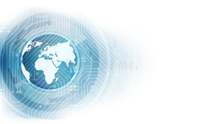 Vector Digital Global Technology Concept, Abstract Background Stock ...