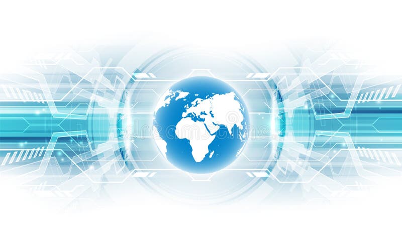Vector Digital Global Technology Concept, Abstract Background Stock ...