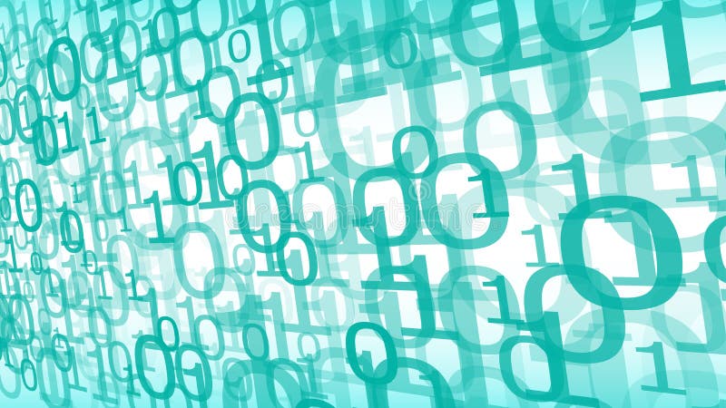 Vector Digital Mint Green Computer Cloud Random Numbers Stock Vector ...