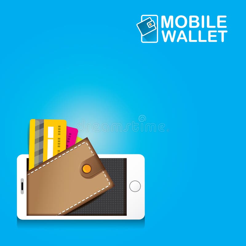 Vector Digital Mobile E Wallet Vector Concept Stock Vector ...