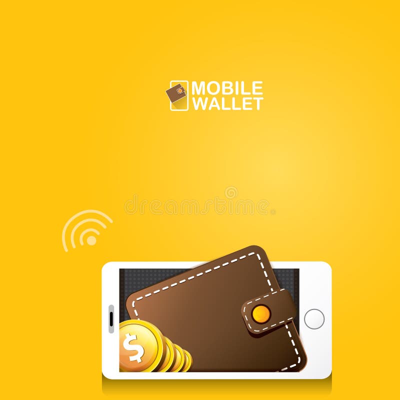 Vector Digital Mobile E Wallet Vector Concept Stock Vector ...