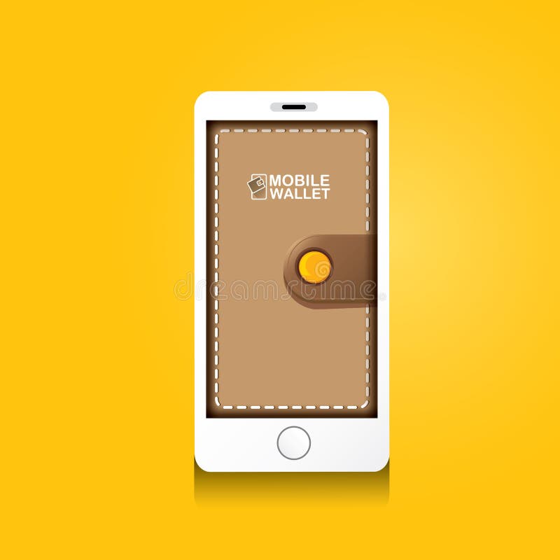 Vector Digital Mobile E Wallet Vector Concept Stock Vector ...