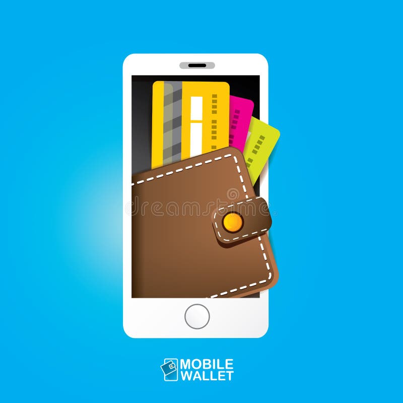 Vector Digital Mobile E Wallet Vector Concept Stock Vector ...
