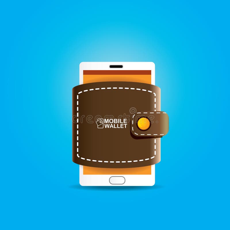 Vector Digital Mobile E Wallet Vector Concept Stock Vector ...