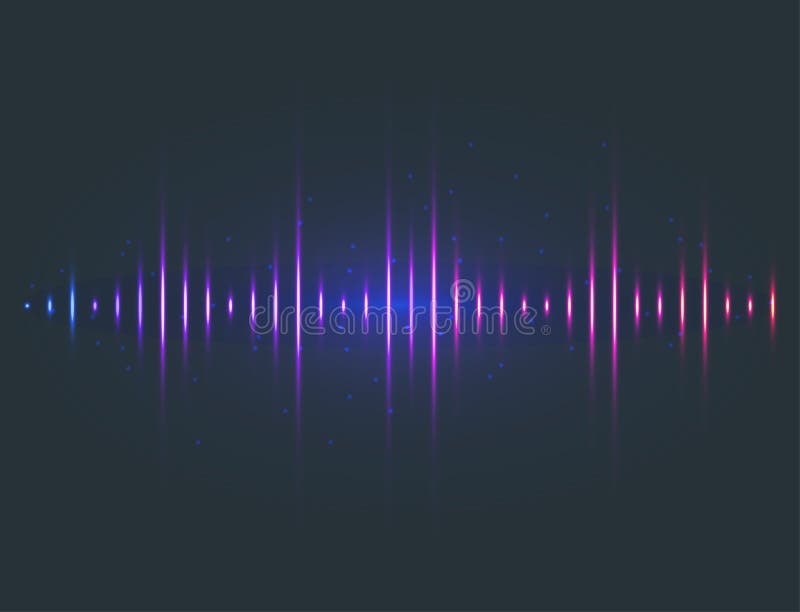 Vector Digital Music Equalizer Audio Waves Design Template Audio Signal ...