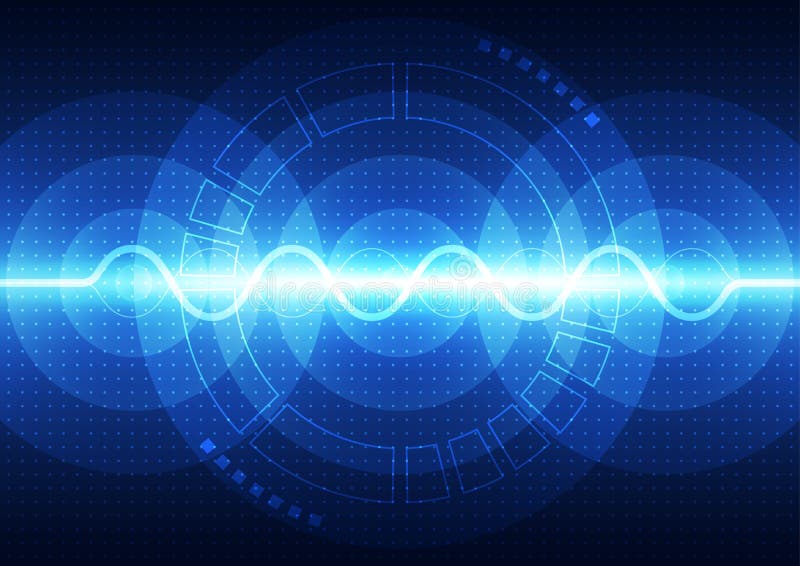 Vector Digital Sound Wave Technology, Abstract Background Stock Vector ...