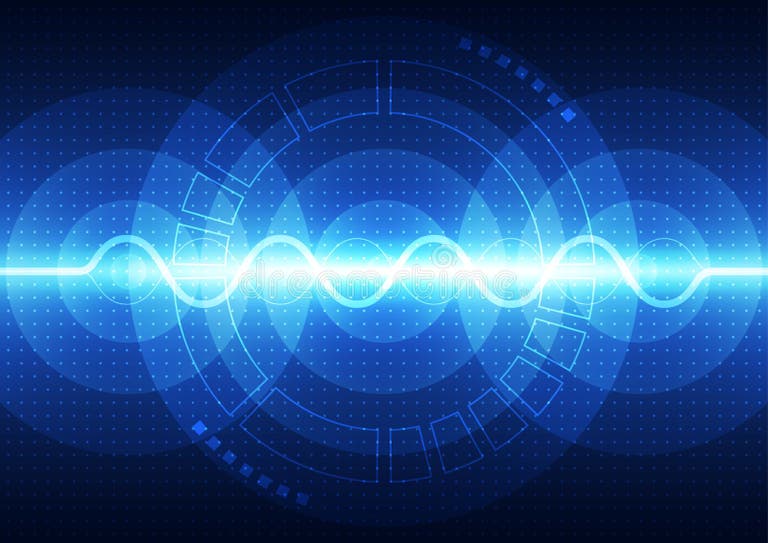 Vector Digital Sound Wave Technology, Abstract Background Stock Vector ...