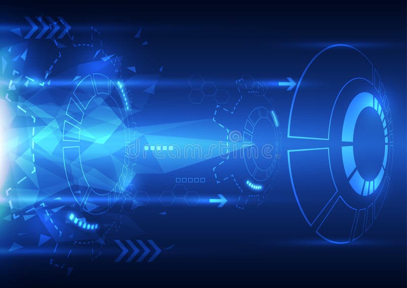 Vector Digital Speed Technology, Abstract Background Stock Vector ...