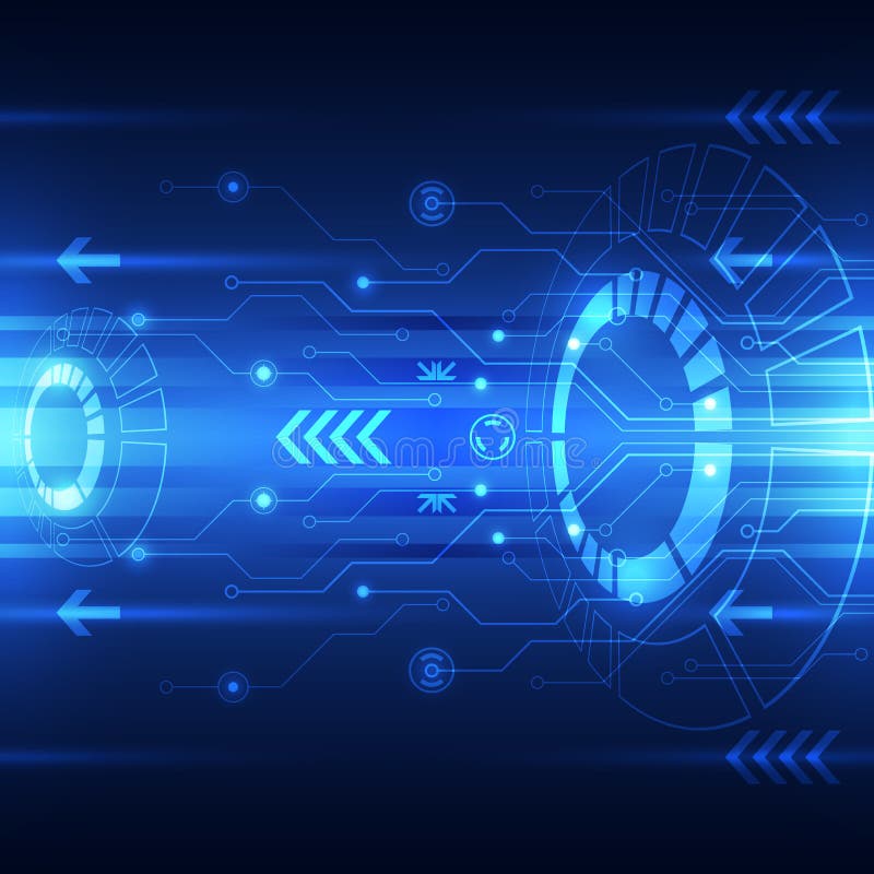 Vector Digital Speed Technology, Abstract Background Stock Vector ...