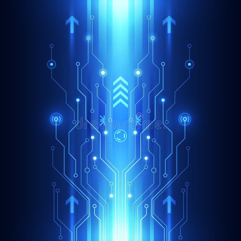 Vector Digital Speed Technology, Abstract Background Stock Vector ...