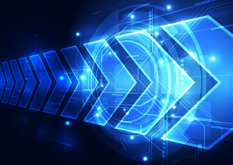 Vector Digital Speed Technology, Abstract Background Stock Vector ...