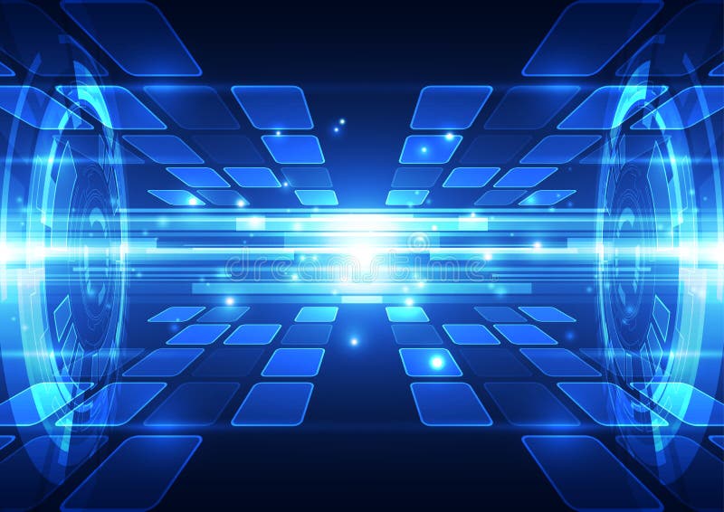 Vector Digital Speed Technology Concept, Abstract Background Stock ...