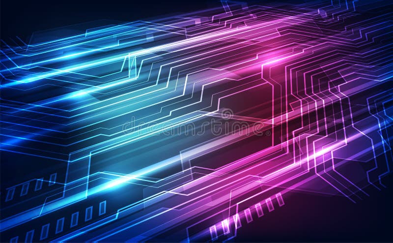 Vector Digital Speed Technology Concept, Abstract Background Stock ...