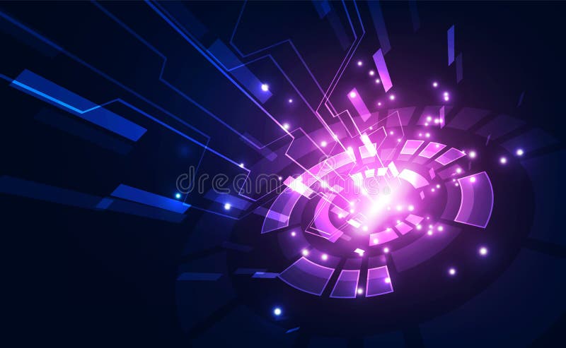 Vector Digital Speed Technology Concept, Abstract Background Stock ...