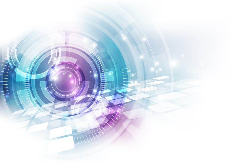 Vector Digital Speed Technology Concept, Abstract Background Stock ...