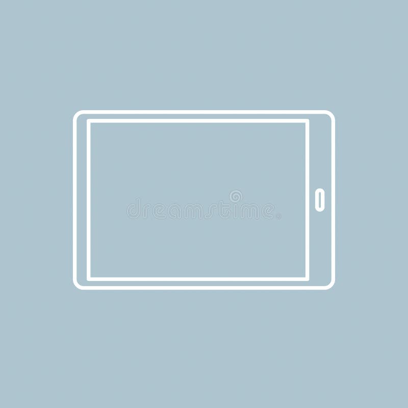 Vector of Digital Tablet Icon Stock Vector - Illustration of mobility ...