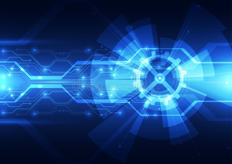 Vector Digital Technology Concept, Abstract Background Stock Vector ...