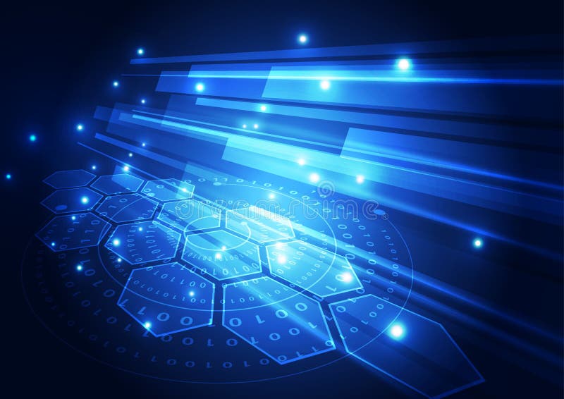 Vector Digital Technology Concept, Abstract Background Stock Vector ...