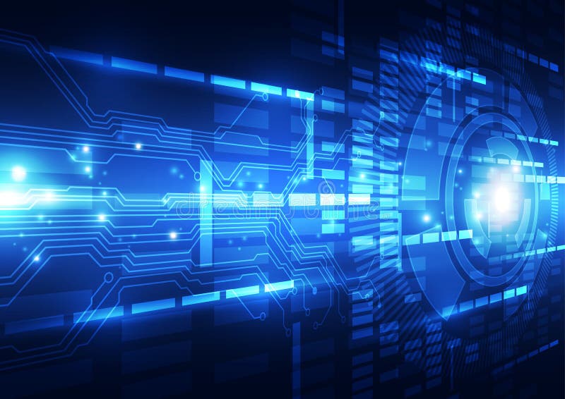 Vector Digital Technology Concept, Abstract Background Stock Vector ...