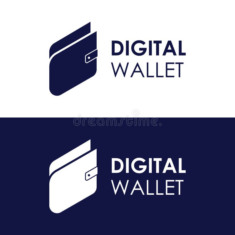 Vector Digital Wallet Logo Template Stock Vector - Illustration of ...