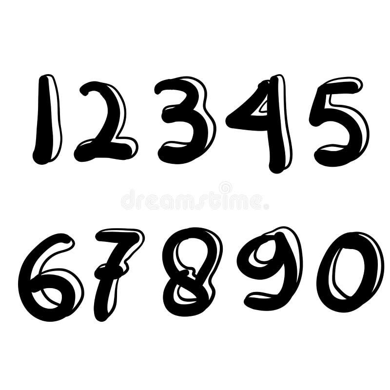 Three Digits Cartoon Stock Illustrations – 293 Three Digits Cartoon ...