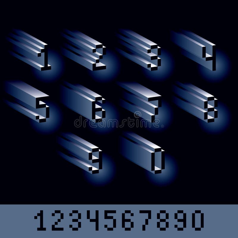 Pixel Art Numbers Stock Illustrations – 1,413 Pixel Art Numbers Stock ...