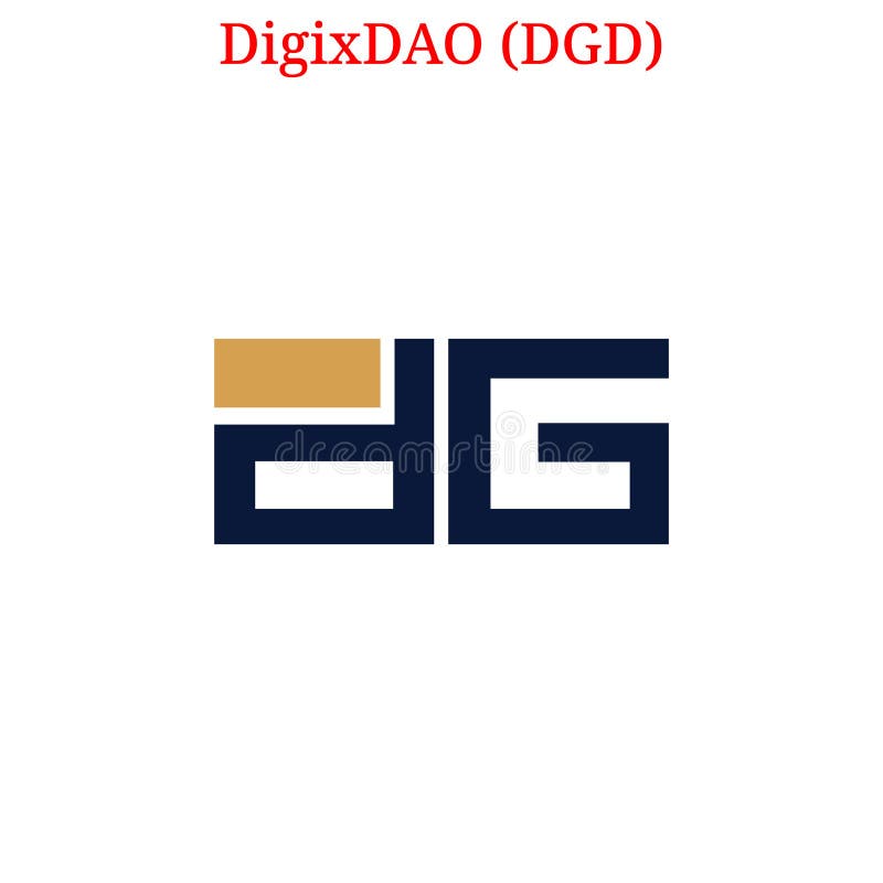 DGD - Digixdao. the Logo of Crypto Coins or Market Emblem. Stock Vector ...