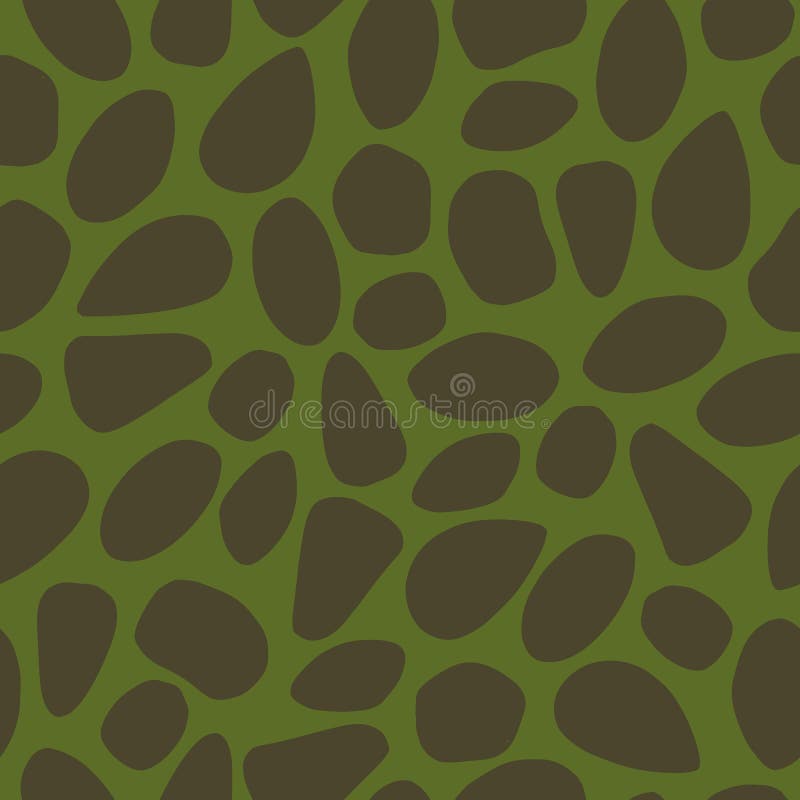 Vector Dino Seamless Pattern in Brown Stock Vector - Illustration of ...
