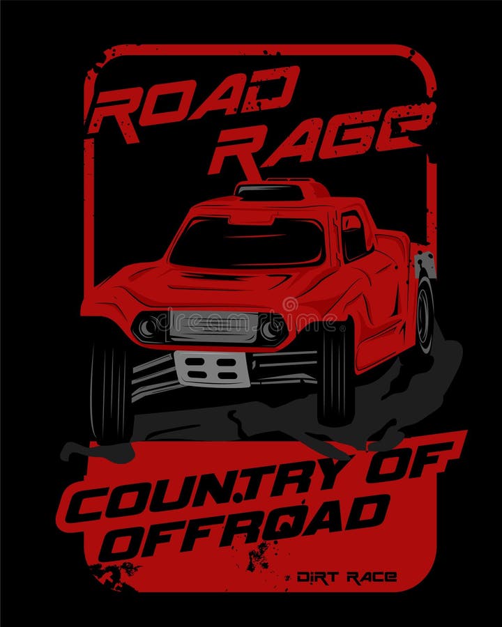 Off-road Dirt Race Vector Design Stock Illustration - Illustration of ...