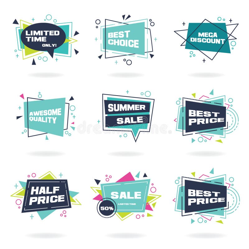Vector Discount, Advertising and Promotion Banners Stock Vector ...