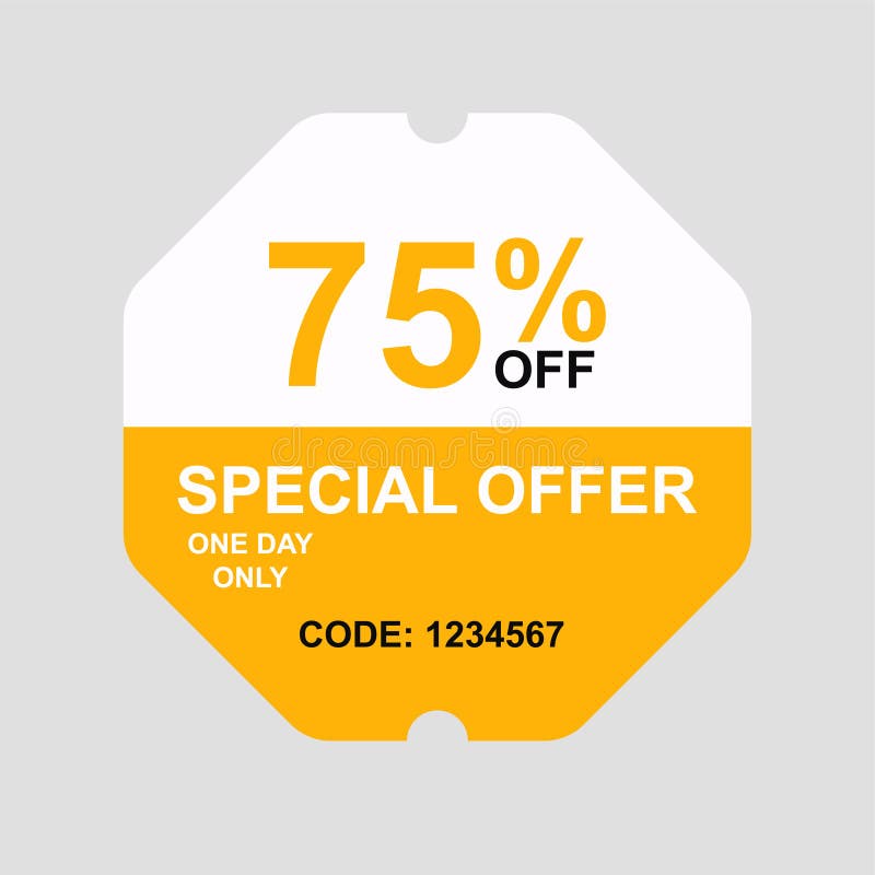 Vector Discount Coupon Flyer Sticker or Banner Stock Vector ...