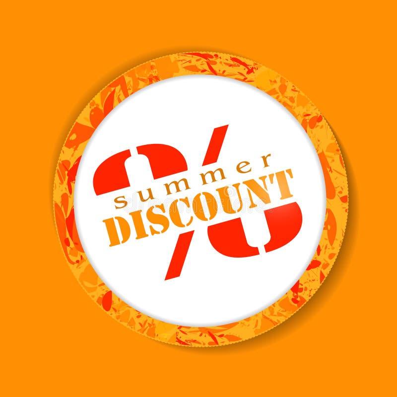 Vector Discount Sale Button Stock Vector - Illustration of promotion ...