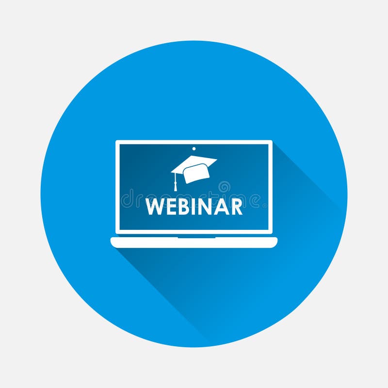 Vector Distance Learning Icon. Icon of Laptop and Education Symbol Icon ...